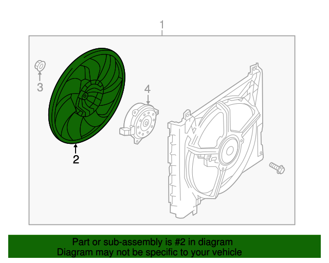 2012-2019 Nissan Fan Blade 21481-1HS3A | OEM Parts Online