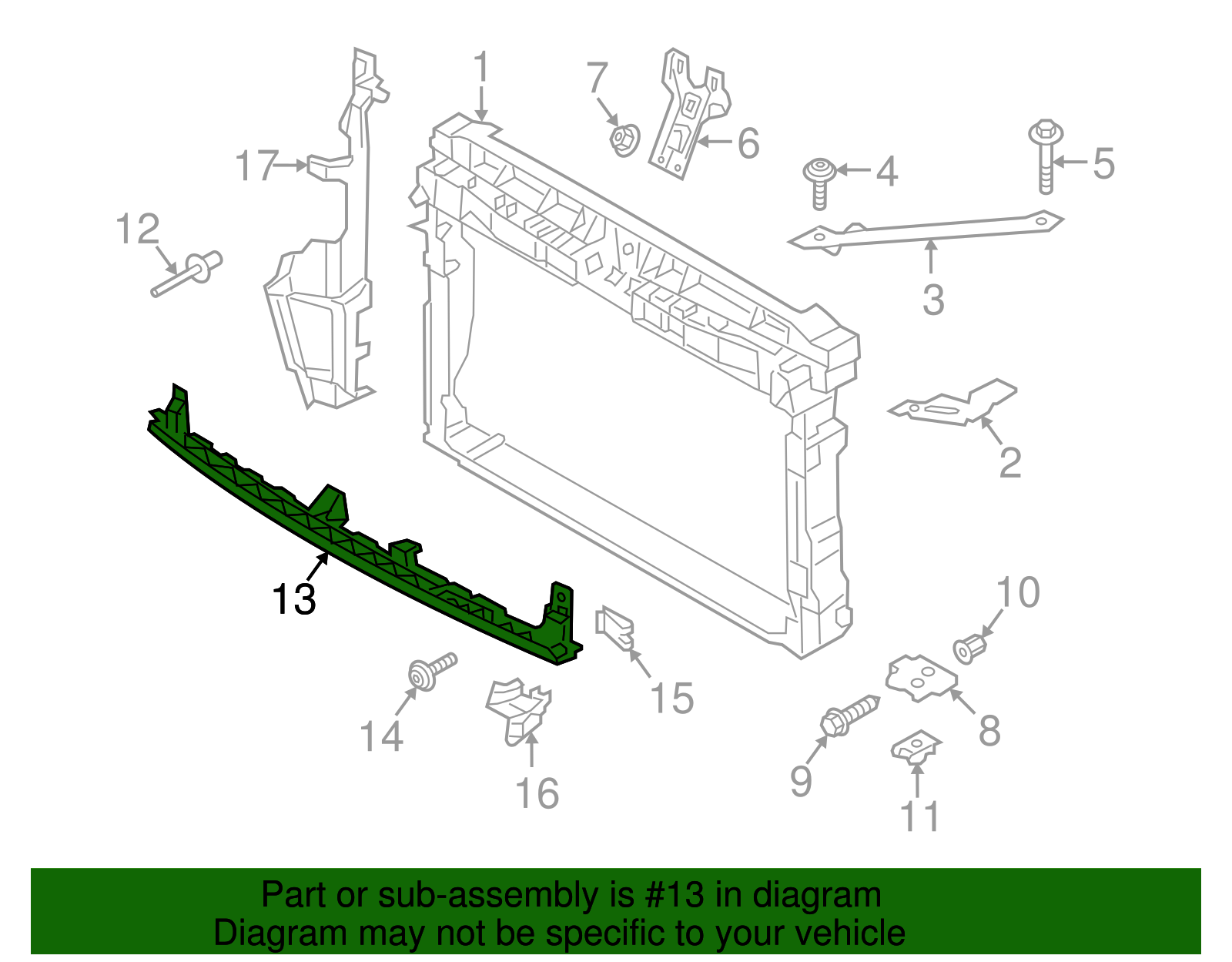 2018-2021 Volkswagen Air Deflector 5GM-805-705-B | OEM Parts Online
