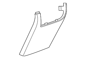 2014-2017 GM Dark Titanium Front Floor Console Rear Trim Panel 23122688 ...