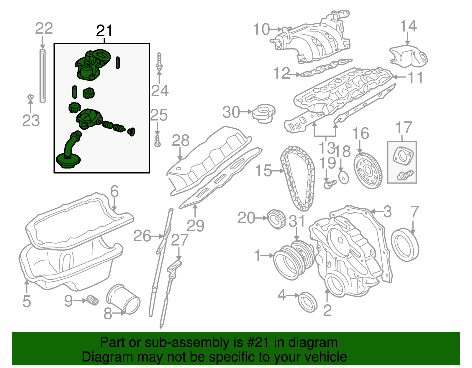 1994-2007 Mazda B3000 Oil Pump 1f8114100 | TascaParts.com