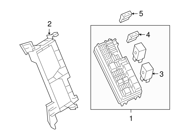 2007-2016 Mercedes-Benz Relay Unit 164-540-34-72 | Mercedes-Benz Parts