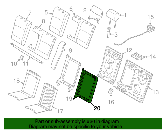 52209162823 - 2011-2019 BMW Frame (52-20-9-162-823) | BMW of South ...