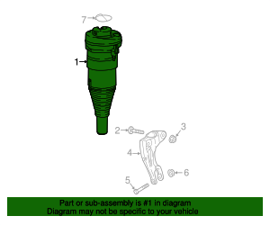 80A-413-031-AK - Suspension Shock Absorber 2018-2024 Audi ...