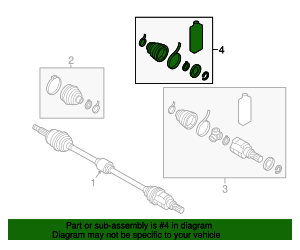 3817A208 - Inner Boot 2014-2023 Mitsubishi | Mitsubishi Direct Parts