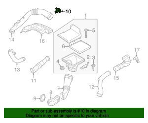 13-62-7-593-624 - Mass Air Flow Sensor - 2008-2019 BMW | BMWPartsHub