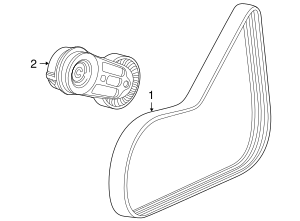 2011-2012 Chevrolet Cruze V-Ribbed Serpentine Belt 55579905 GM ...