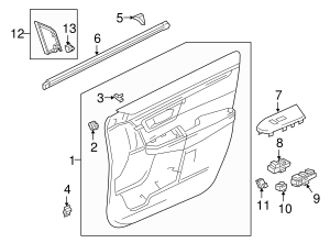 2017-2022 Honda CR-V Corner Trim 72496-TLA-A01 | OEM Parts Online