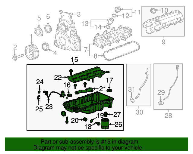 2014-2019 Chevrolet Corvette Oil Pan 12696685 | OEM Parts Online