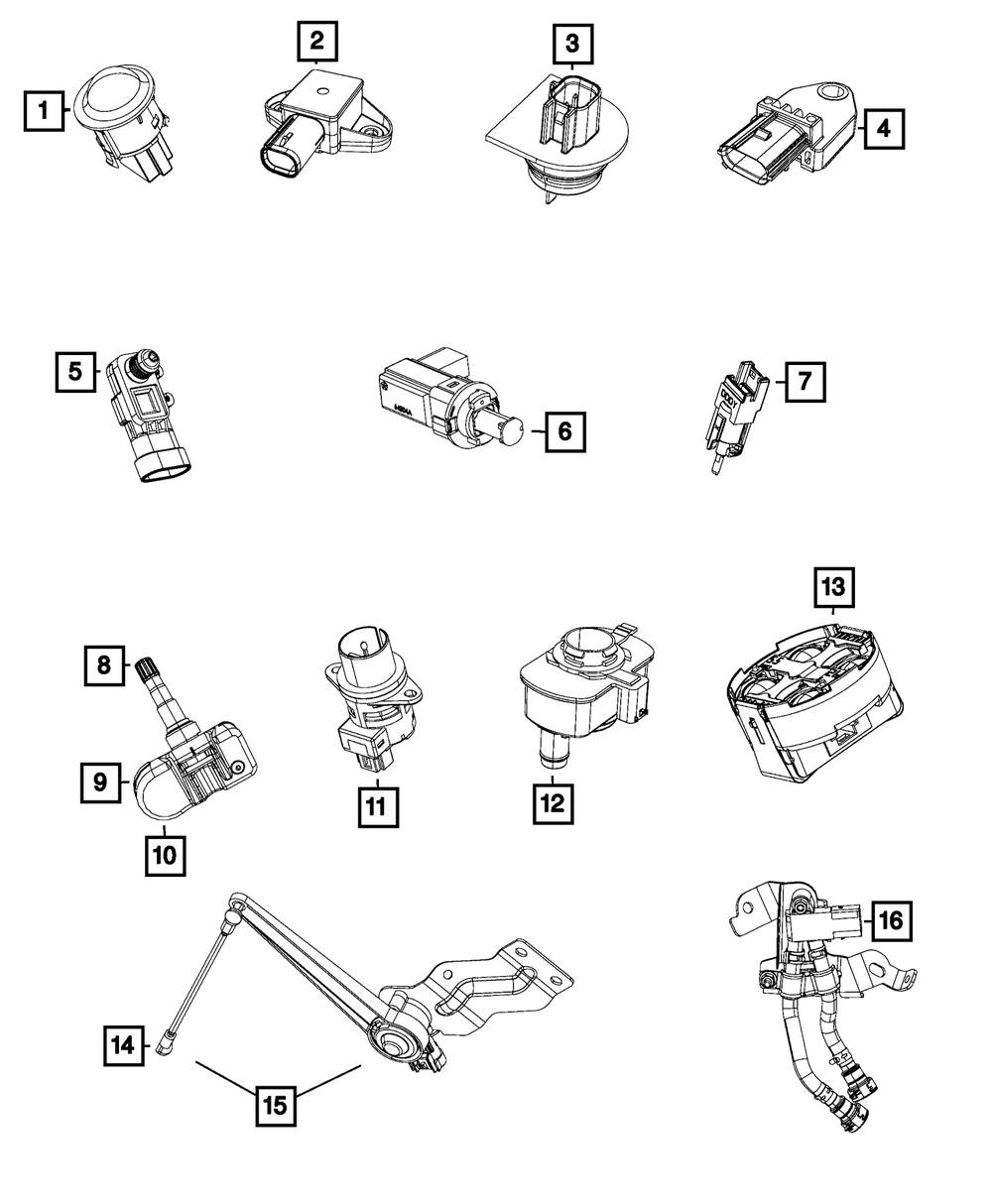 2014-2018 Ram 3500 Tire Pressure Sensor 68249200AA | My Mopar Parts