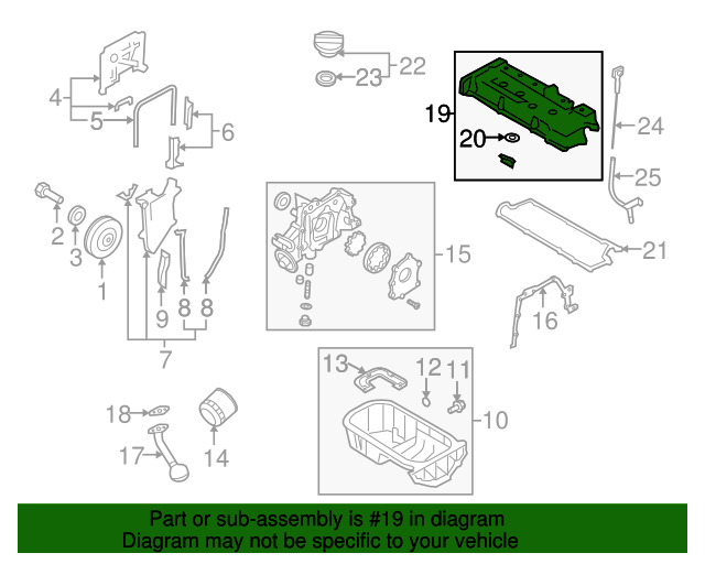 2006-2011 Hyundai Accent Valve Cover 22410-26860 | OEM Parts Online