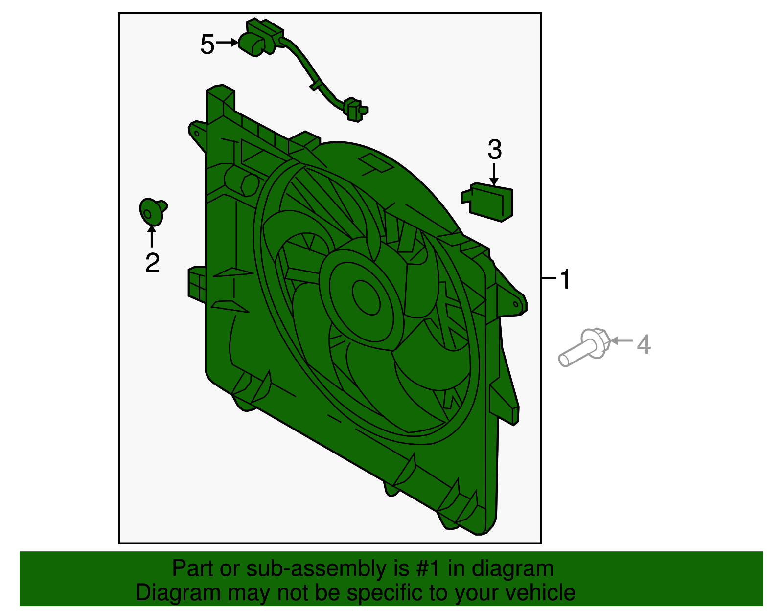 2005-2014 Ford Mustang Fan Assembly DR3Z-8C607-D | OEM Parts Online