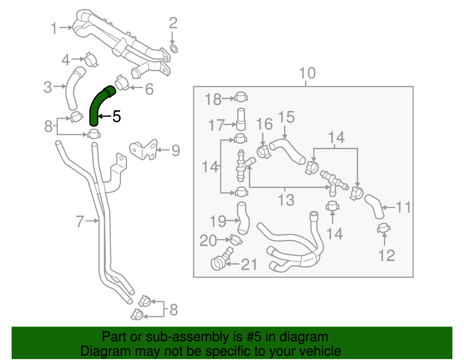 2012-2018 Audi HVAC Heater Hose 4G0-819-337 | AudiUSAParts.com