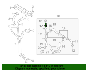 4G0-121-109-BS - Engine Coolant Hose 2016-2018 Audi | AutoNation Parts