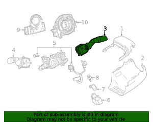 84652-06400 - Windshield Wiper Switch 2017-2024 Toyota ...