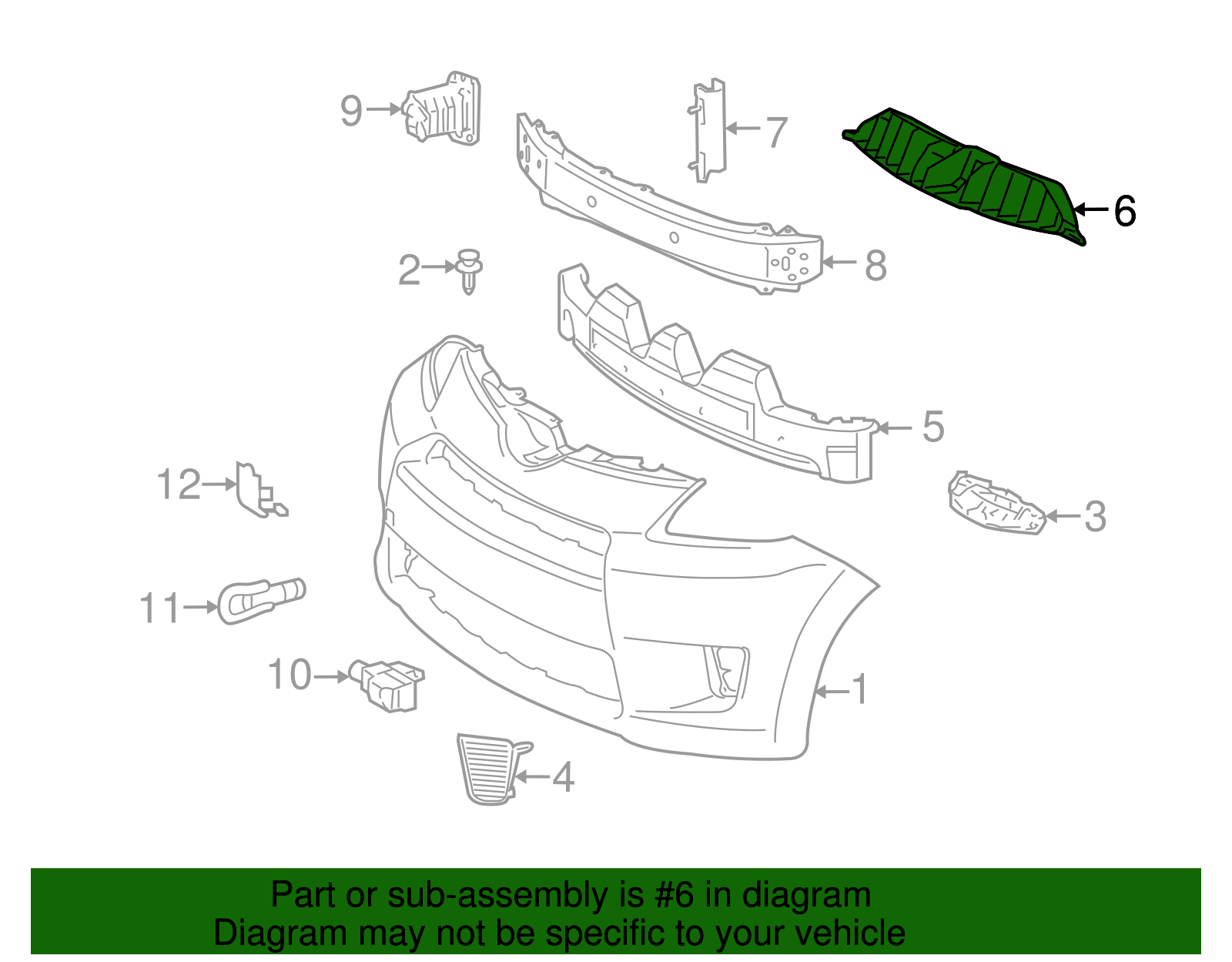 52617-52040 - Absorber Radiator S 2008-2014 Scion xD | Ed Martin Toyota ...