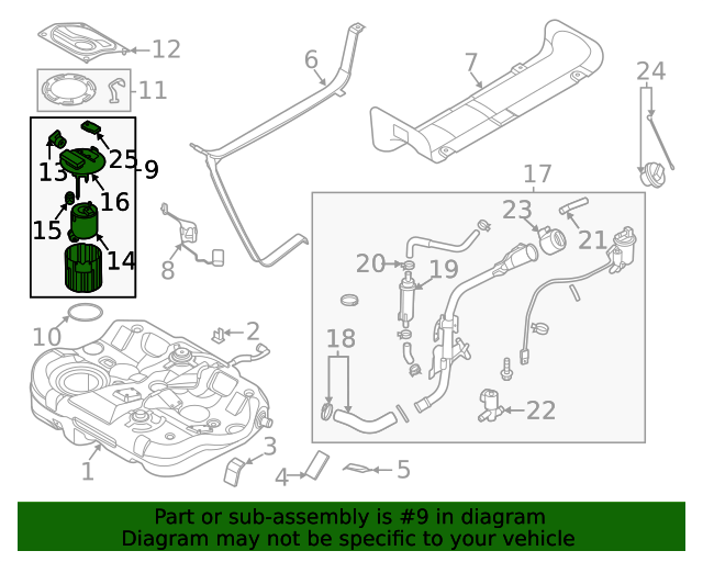 31120-L1200 - Fuel Pump Assembly 2021-2023 Kia K5 | Kia.Parts Store