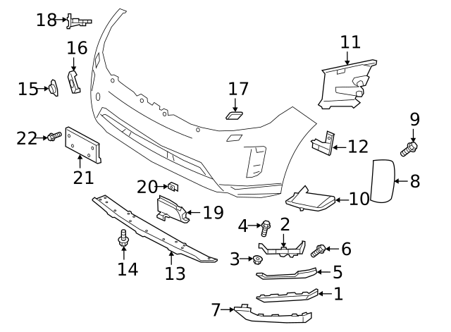 2020-2021 Land Rover Range Rover Evoque Tow Eye Cap Bracket LR114707 ...