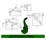 2012-2018 Audi Steering Knuckle 4G0-407-254-B | OEM Parts Online