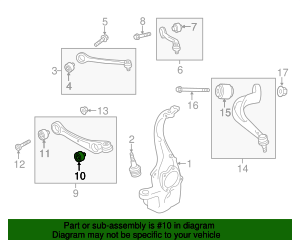 4E0-407-181-B - Ft Lower Control Arm Outer Bushing 2004-2023 Audi ...