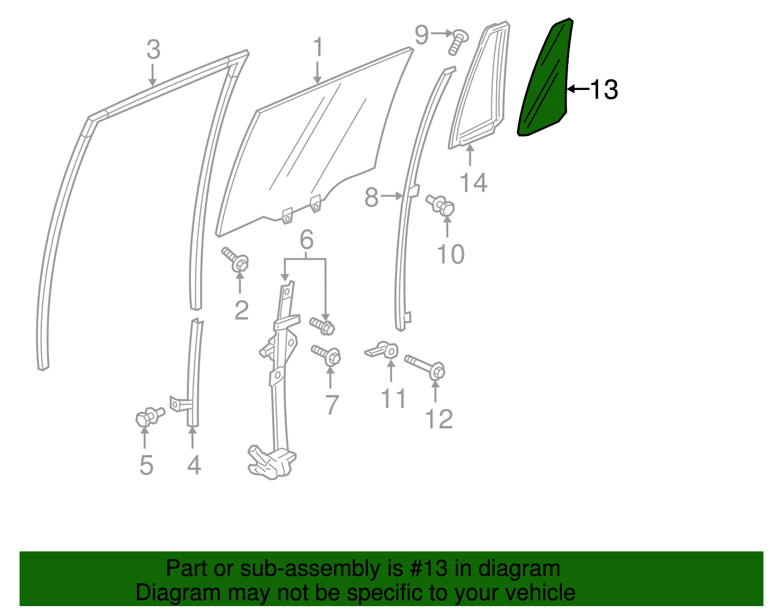 73455-TG7-A20 - Fixed Glass 2016-2025 Honda | Honda Parts Online
