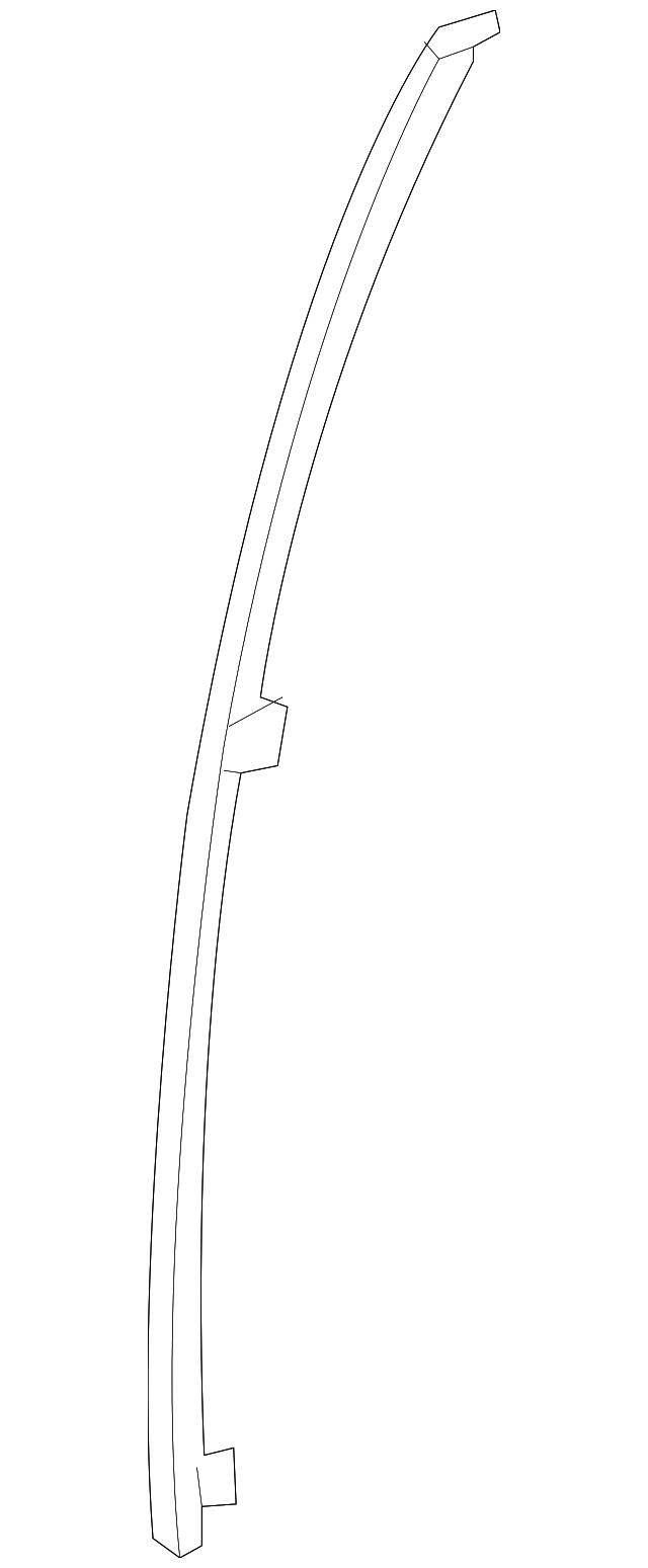 72731-TG7-A01 - Sash R Rear Door Quarter - 2016-2018 Honda Pilot ...