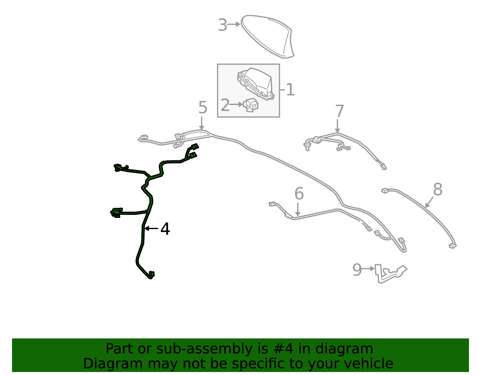 86101-4D030 - High-Quality Antenna Cable for 2020-2022 Lexus ...