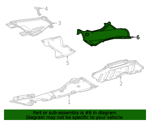 2020-2023 Mercedes-Benz Floor Pan Splash Shield 167-680-72-07 ...