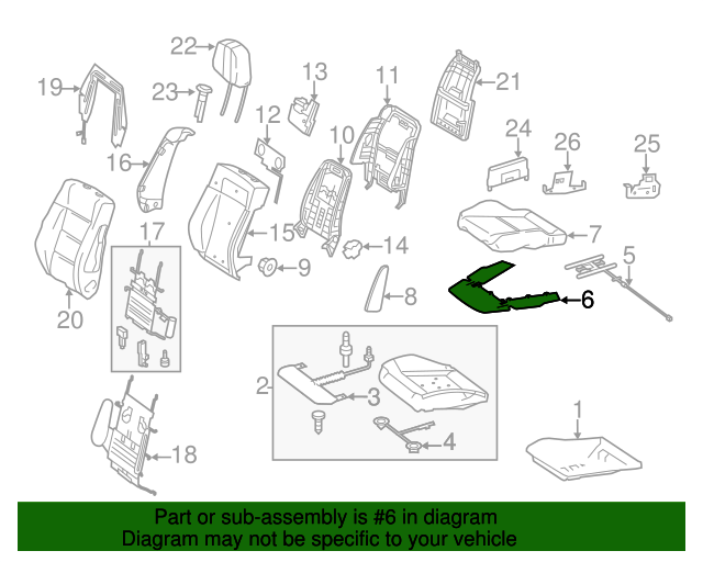 212-906-40-02 - Seat Heater - 2010-2016 Mercedes-Benz | World Mercedes ...