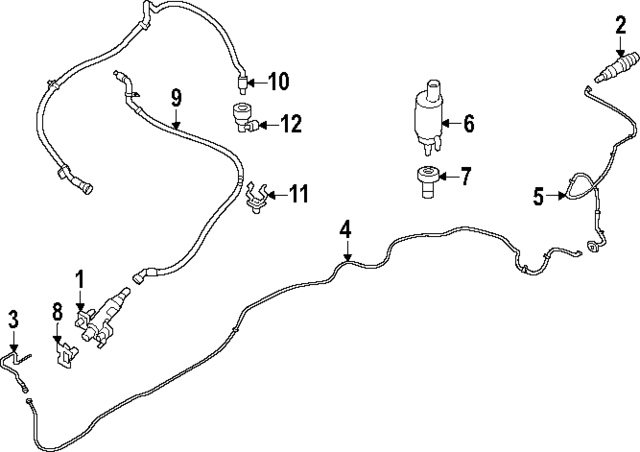 2023-2024 BMW Washer Nozzle 61-66-9-449-173 | OEM Parts Online