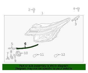 92137-Q5000 - Headlamp Assembly Trim 2021-2023 Kia Seltos | Kia.Parts Store