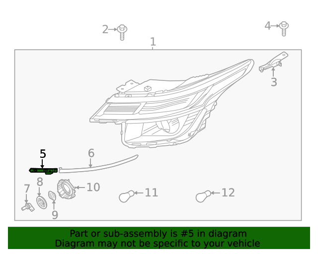 92154-Q5000 - Headlamp Assembly Front Bracket 2021-2022 Kia Seltos ...