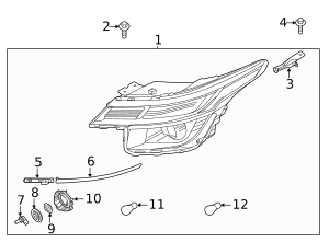 2021-2022 Kia Seltos Headlamp Assembly Front Bracket 92153 Q5000 ...