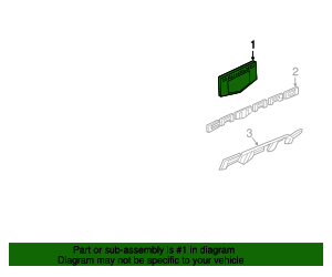 2016-2017 Chevrolet Camaro Front Fender Camaro Logo 23184152 GM ...