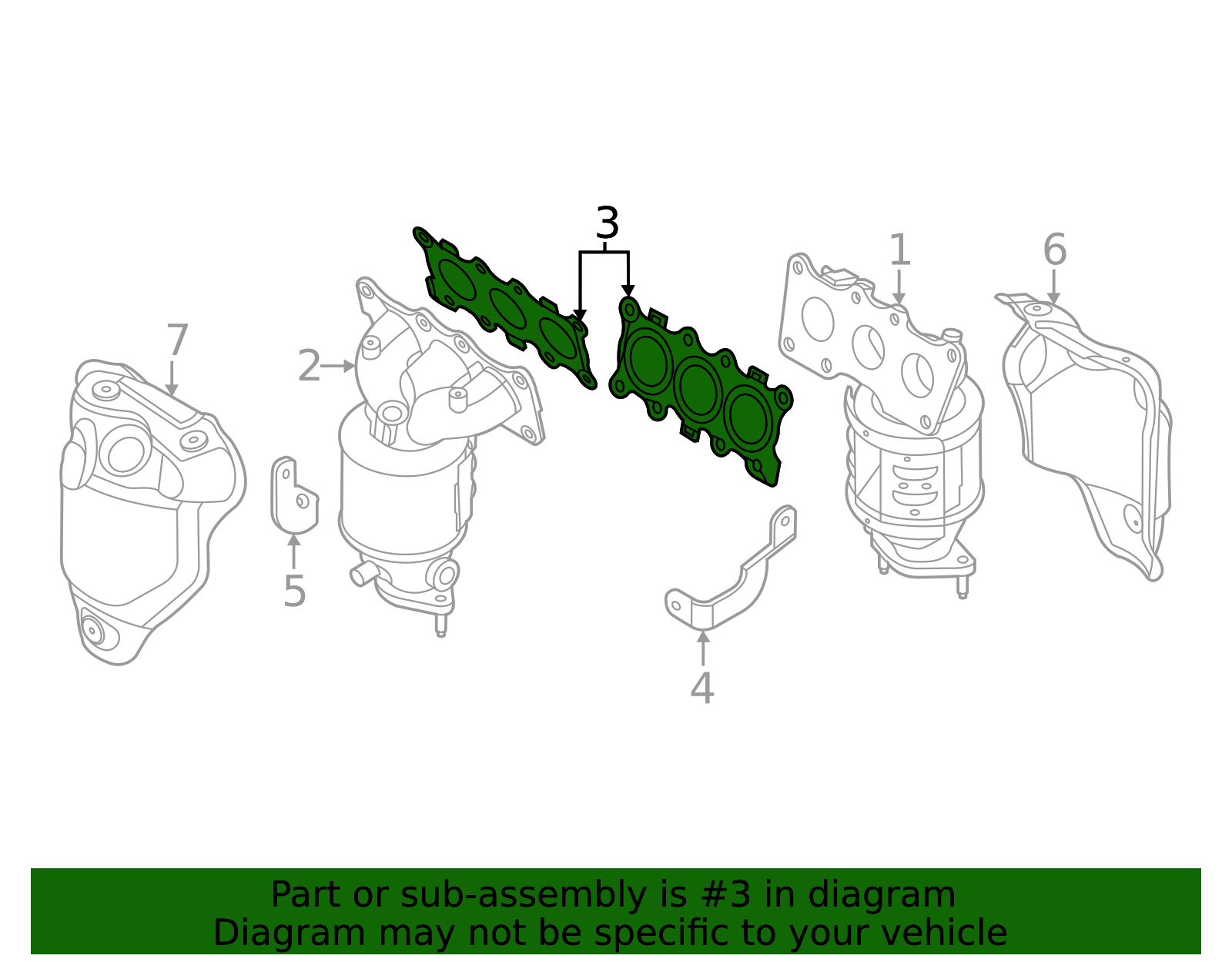 28521-3N001 - Exhaust Manifold Gasket Set 2022-2025 Kia Carnival | Kia ...