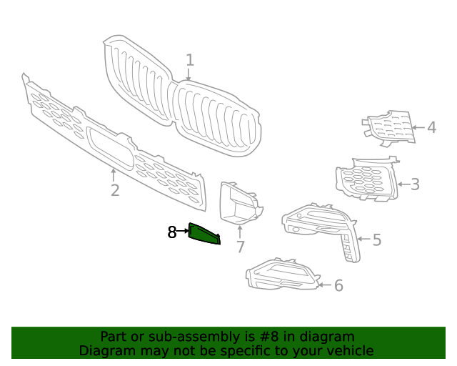 51-11-8-092-124 - Tow Eye Cap 2019-2023 BMW X5 | AutoNationParts.com