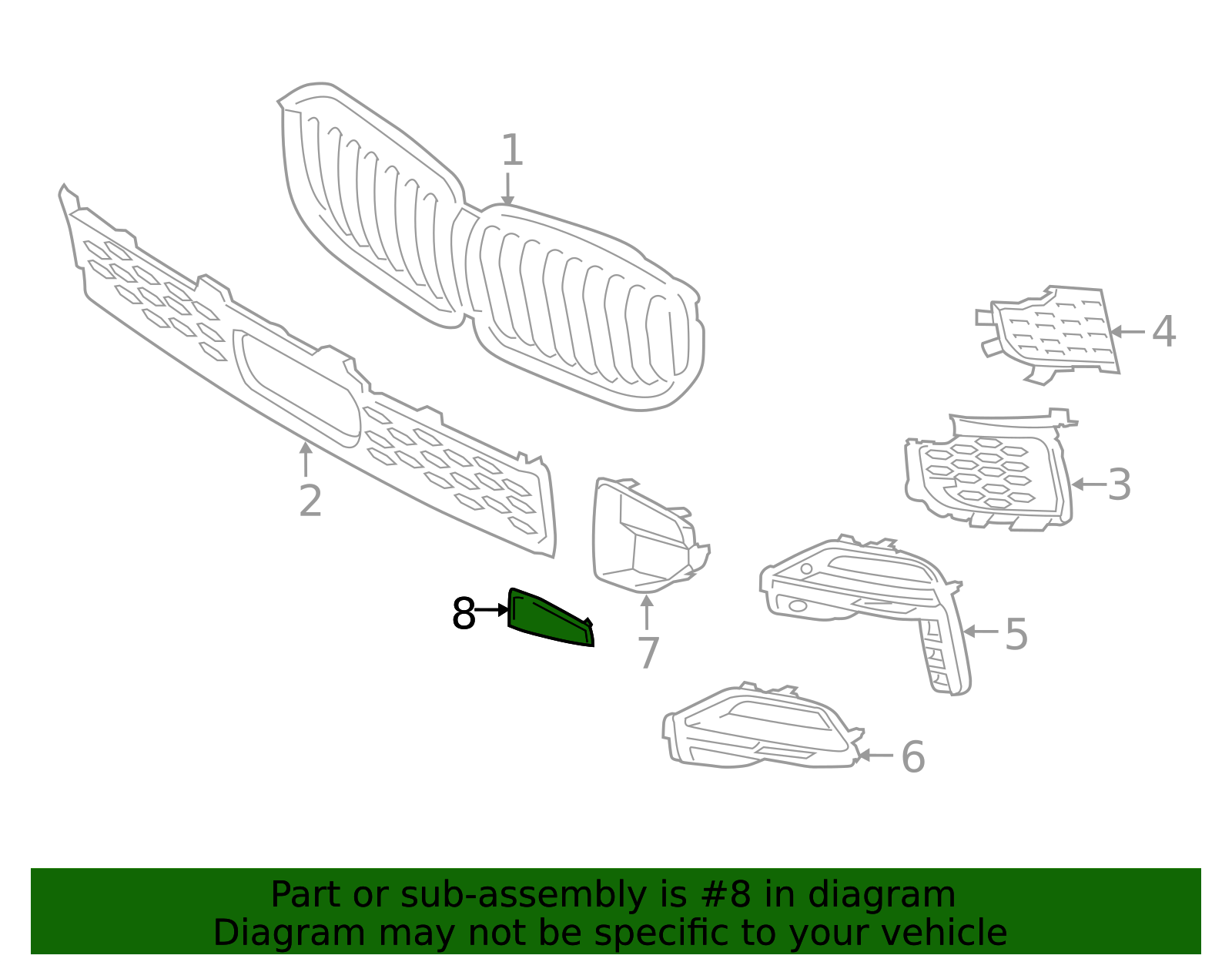 51118069237 - 2019-2023 BMW X5 Tow Eye Cap (51-11-8-069-237) | Parts ...
