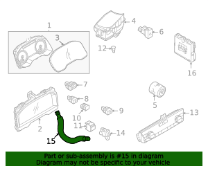 2022-2024 Mitsubishi Cabin Air Temperature Sensor Aspirator Tube ...