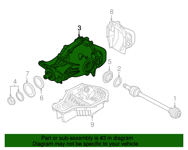 Genuine BMW 33-10-7-856-928 | Differential | FREE Shipping on Most ...