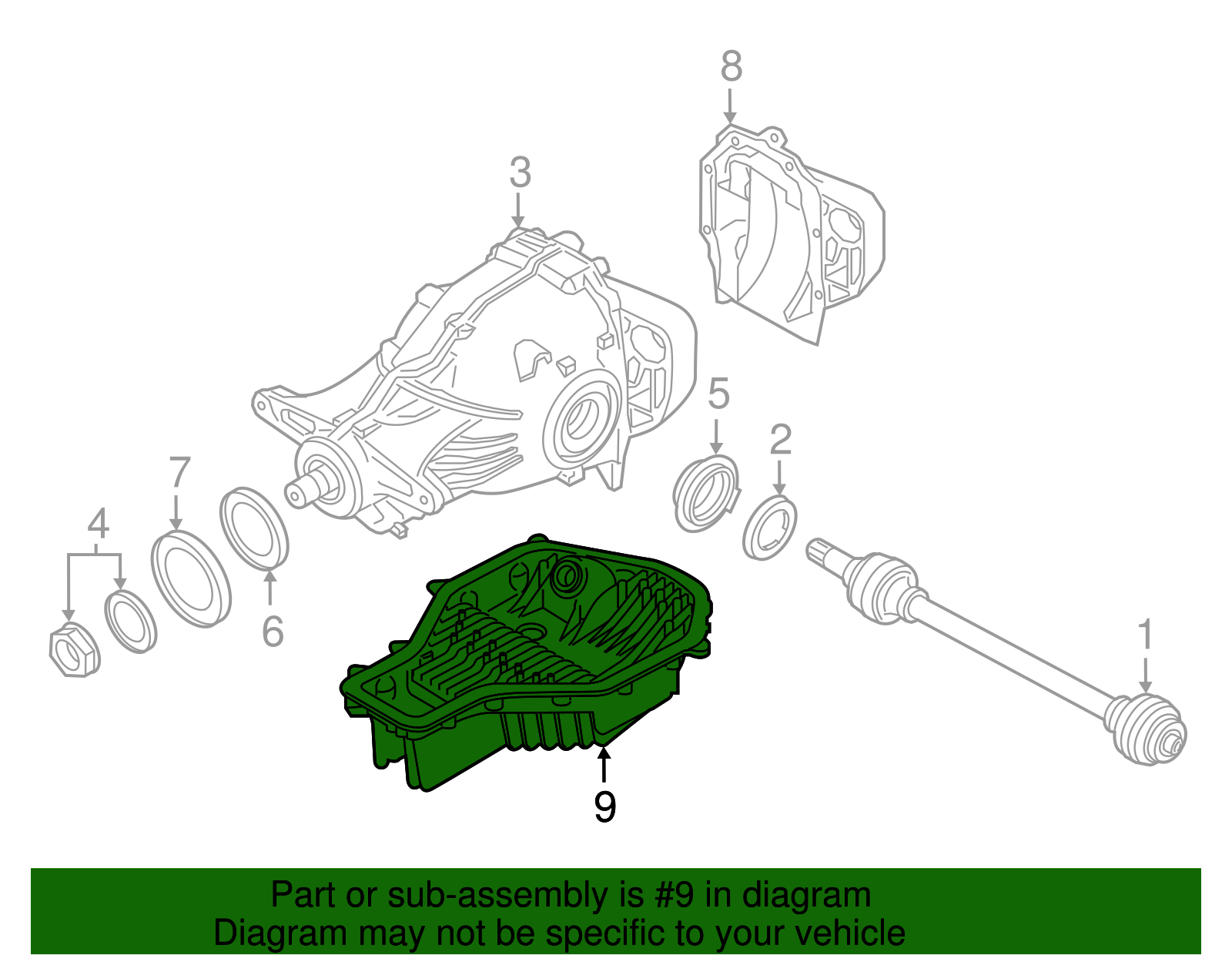 33-11-7-856-932 - 2018-2024 BMW - Axle Cover | Buy BMW Parts Now