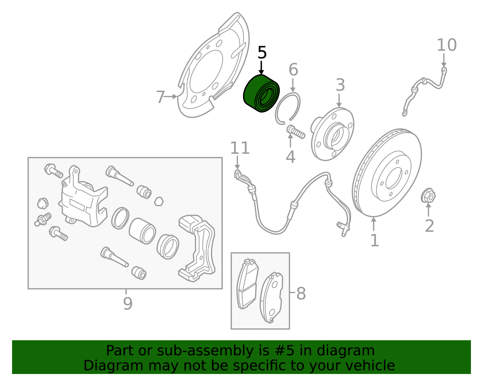 2020-2025 Nissan Wheel Bearing 40210-6LB0A | Temecula Nissan Parts