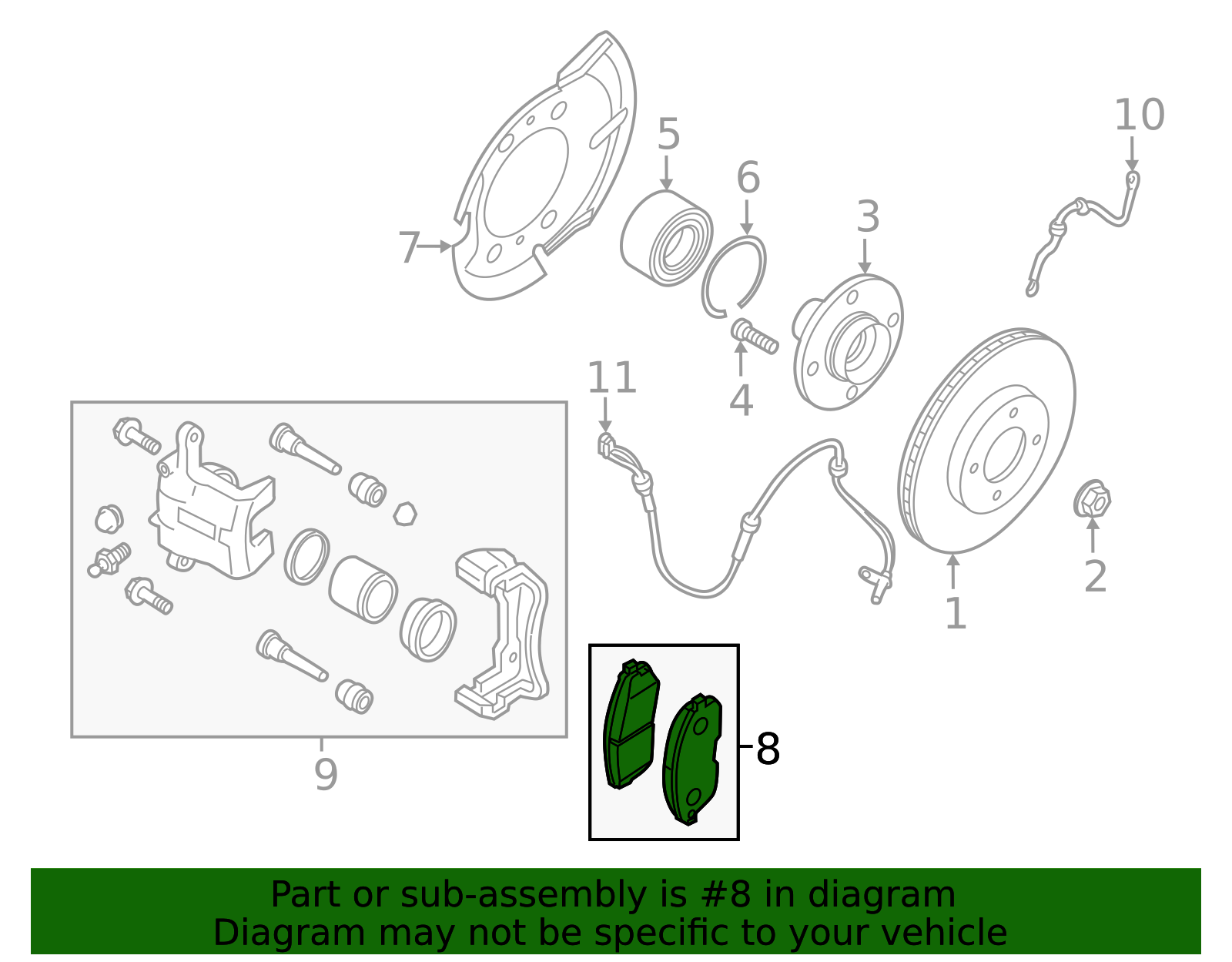 2020-2025 Nissan Pad Kit-Disc Brake, Front D1060-6LE0A | OEM Parts Online