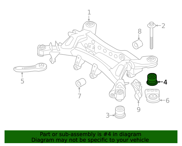33-31-6-868-538 - Rear Mount - 2021-2024 BMW | BMW Parts Exchange