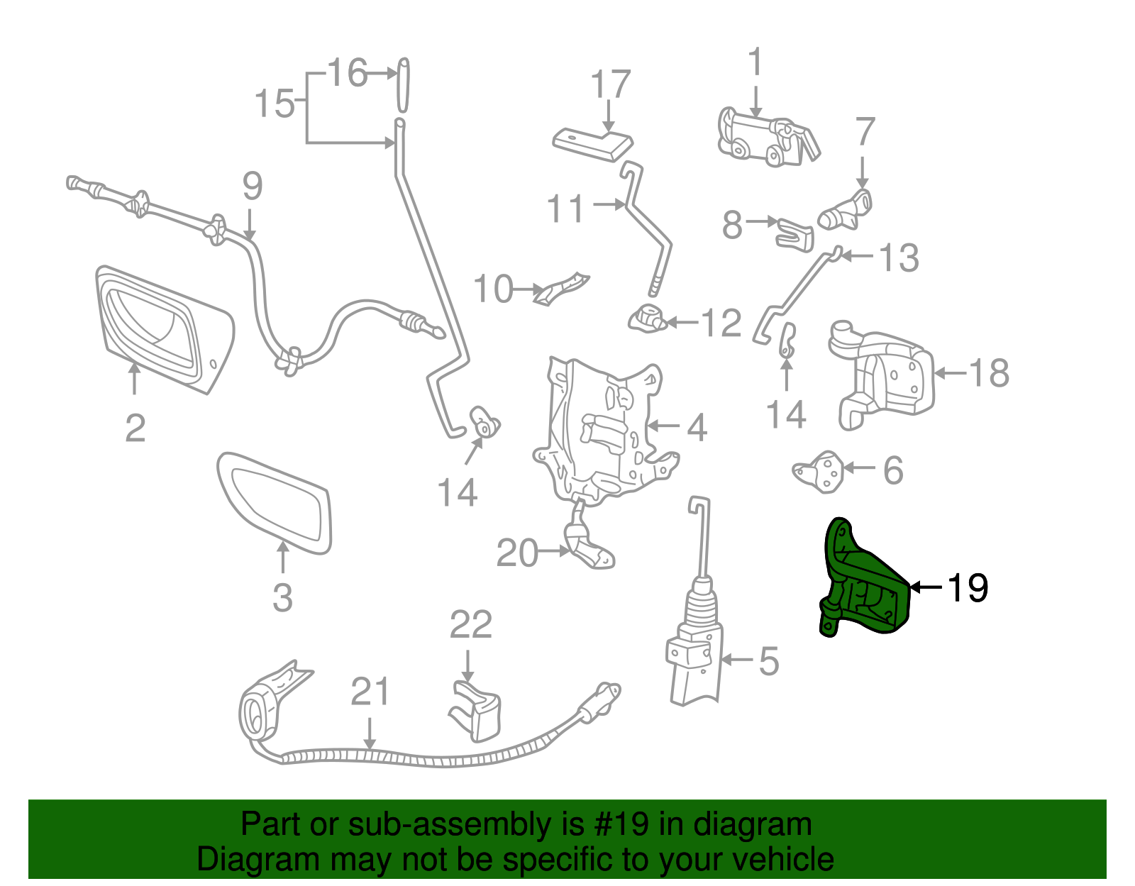 1998-2009 Mazda Lower Hinge 1F20-58-211 | OEM Parts Online