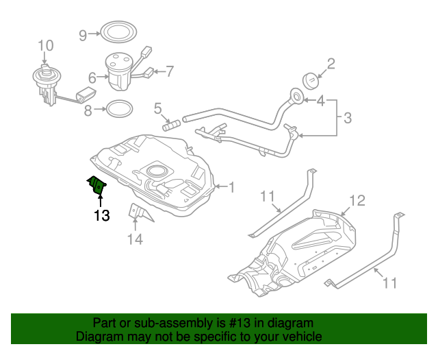 2007-2012 Ford Fuel Tank Shield - Passenger Side (RH) 7E5Z-9B007-A ...