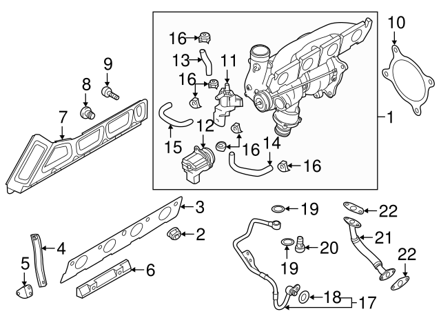 2004-2024 Audi Oil Inlet Tube O-Ring N-900-672-02 | Audi USA Parts