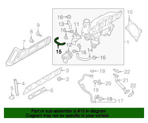 2008-2018 Audi Vacuum Hose 06J-145-718-D | Audi USA Parts
