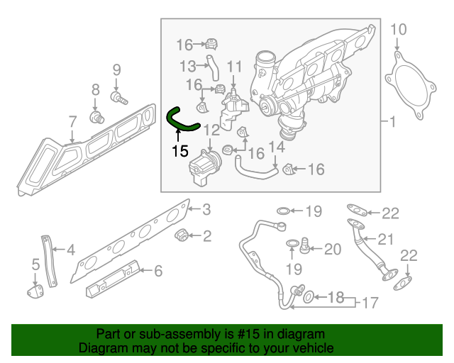 06J-145-718-D - Hose 2008-2018 Audi | Audi OEM Parts