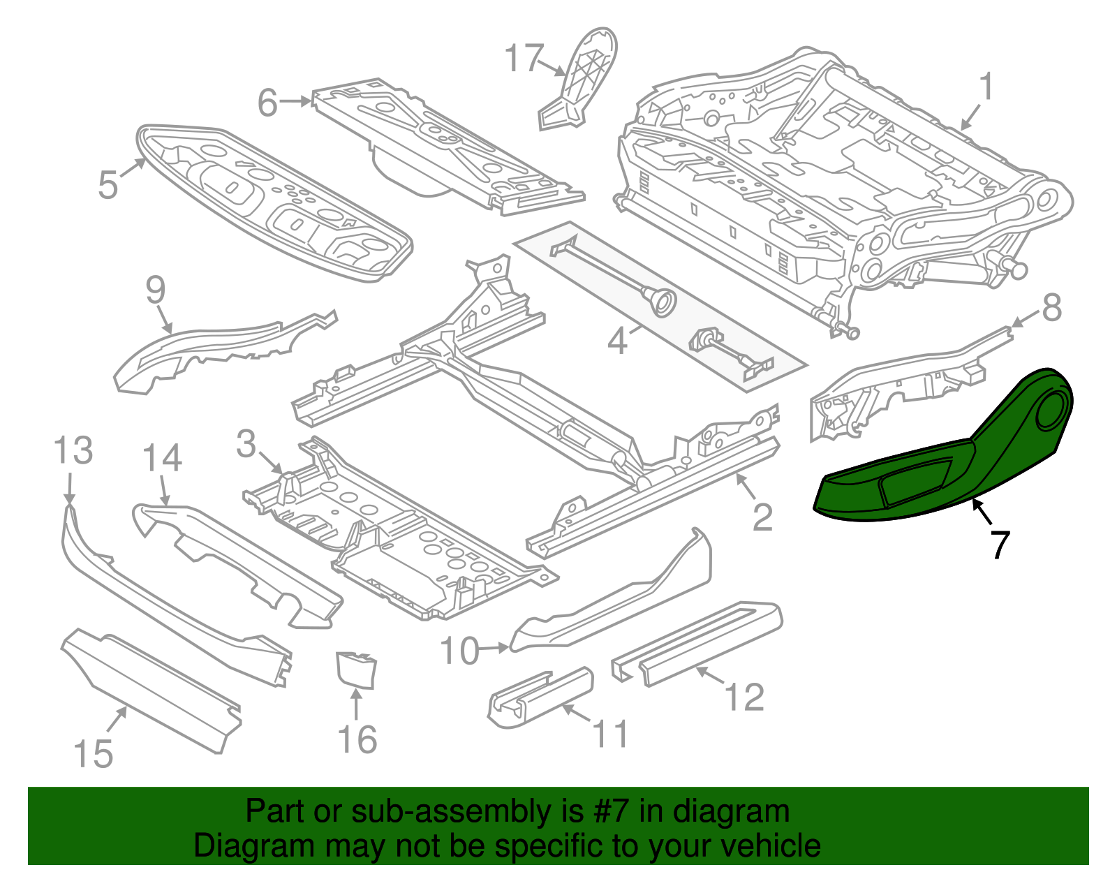 52107330817 - 2013-2019 BMW Side Shield (52-10-7-330-817) | BMW of ...