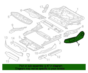 52-10-7-330-818 - Trim, seat outer right 2013-2019 BMW | AutoNation Parts