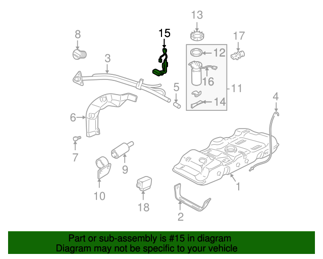 Fuel Gauge Sending Unit - GM (88964335) | TascaParts.com